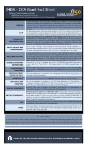 CCA Fact Sheet – IHDA