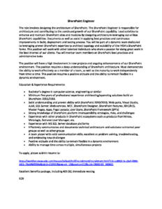 SharePoint-Engineer – IHDA