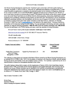 Poplar Place Townhomes_TEFRA NoticevFinal – IHDA