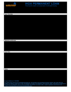 IHDA-Permanent-First-Mortgage – IHDA