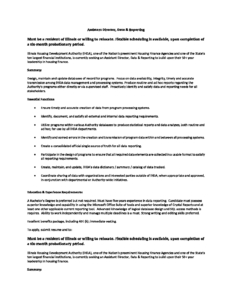 SR Assistant Director Data and Reporting 2023 – IHDA