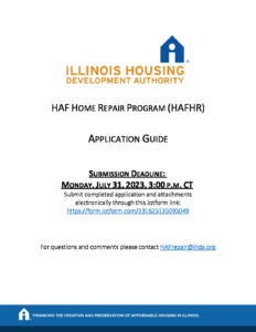 HAFHR RFA_Application Guide – IHDA