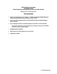 Public Hearing AGENDA for 2023 HTF Substantial Amendment_Final – IHDA