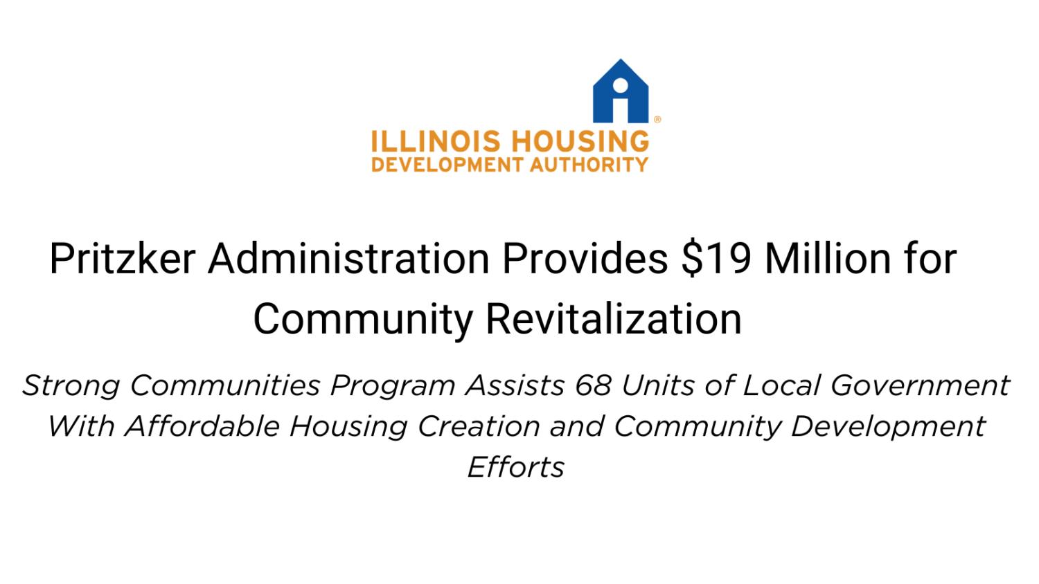 Community Revitalization – IHDA